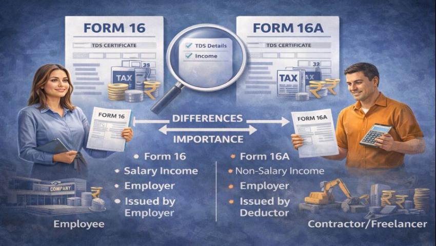 Form 16 and Form 16A: Meaning, Difference & Importance | My Finance Gyan
