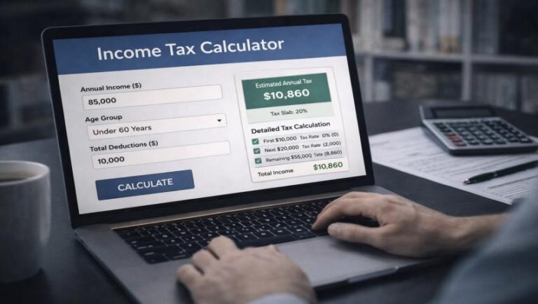 Income Tax Calculator – Check Your Tax Liability Online | My Finance Gyan