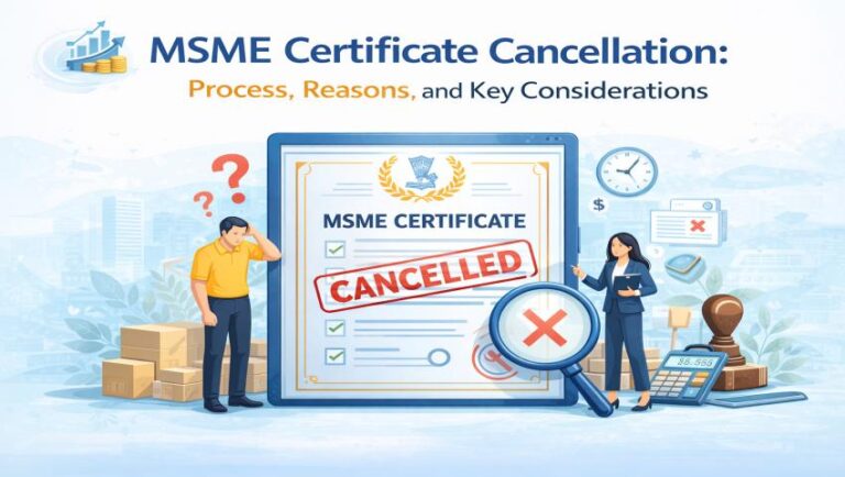 MSME Certificate Cancellation: Process, Reasons & Guide | My Finance Gyan