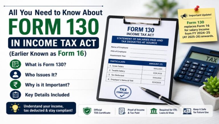 All You Need to Know About Form 130 in Income Tax Act (Earlier Known as ...